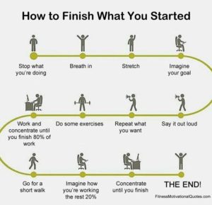 How To Finish What You Started